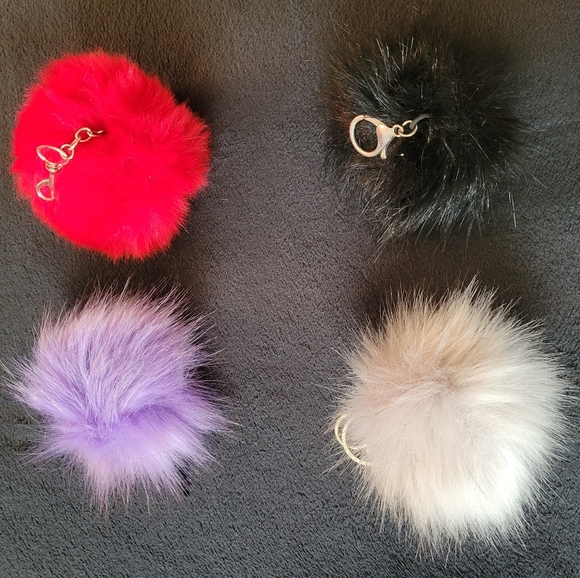 Accessories | Fuzzy Key Chains | Poshmark